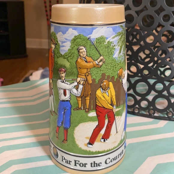 Ceramarte | Dining | Ceramarte Golf Budweiser Sports Series Beer Stein ...